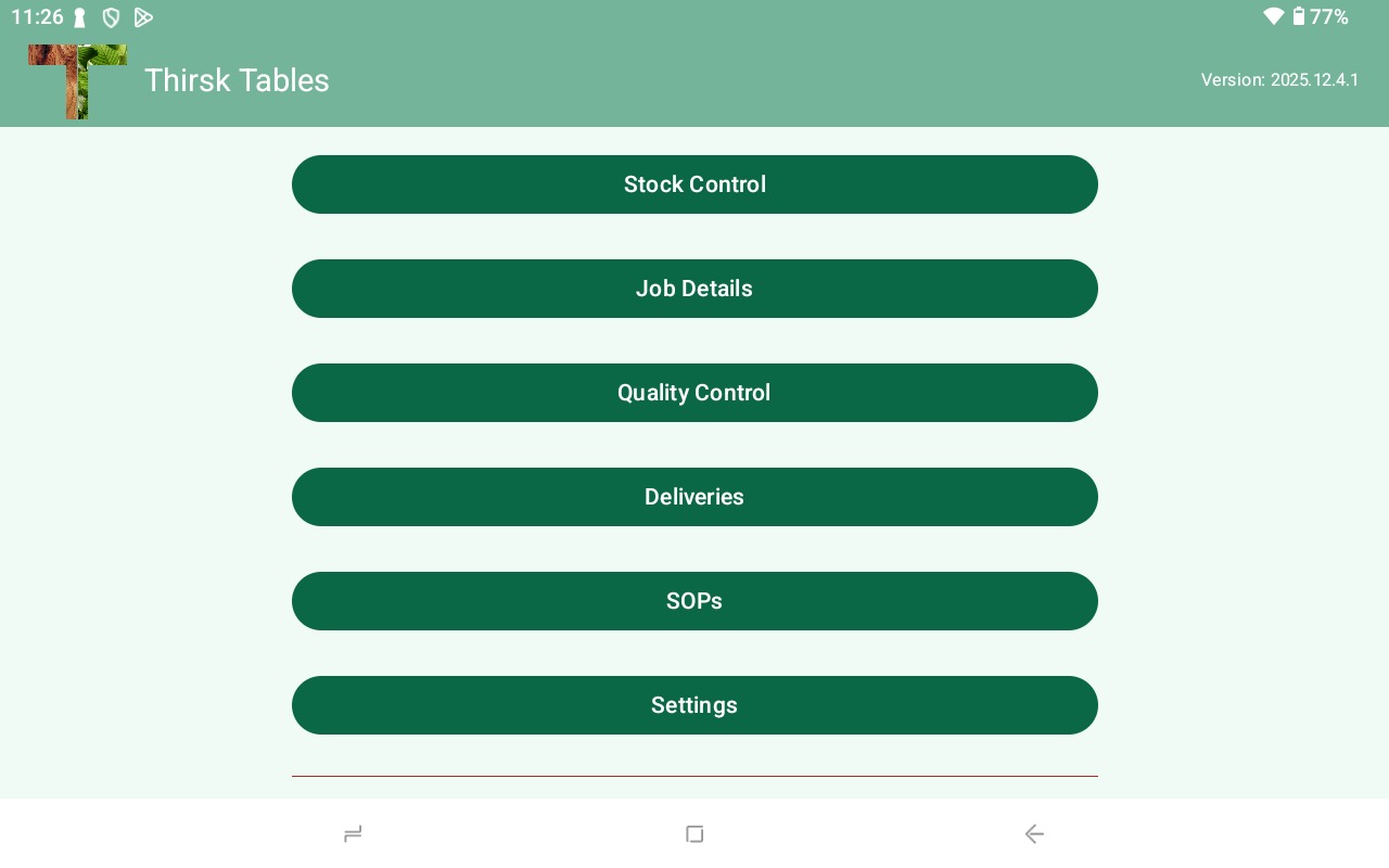 New TT App - Thirsk Tables manufacture bespoke contract furniture.